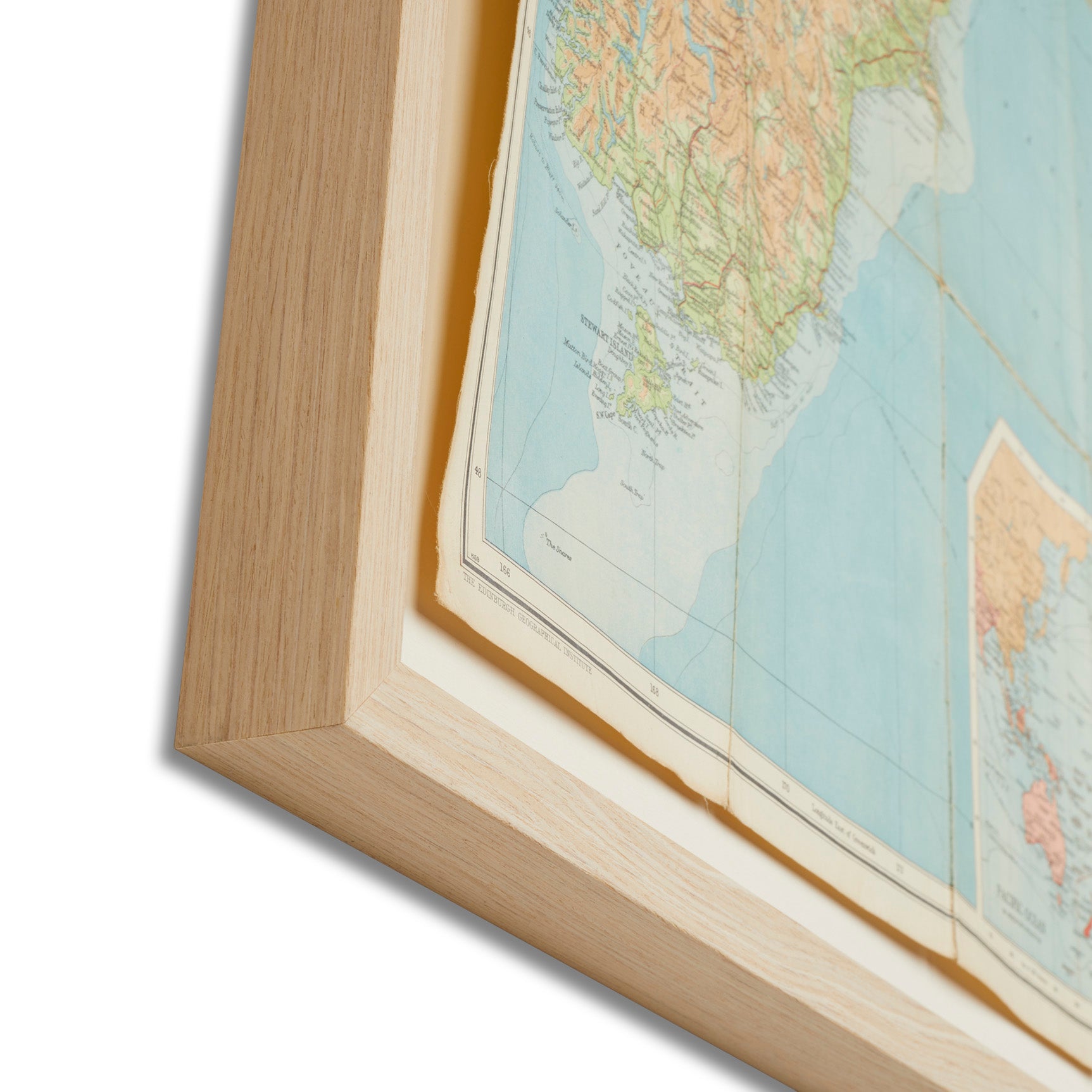 Bartholomew Vintage NZ Map – Papakura Picture Framers
