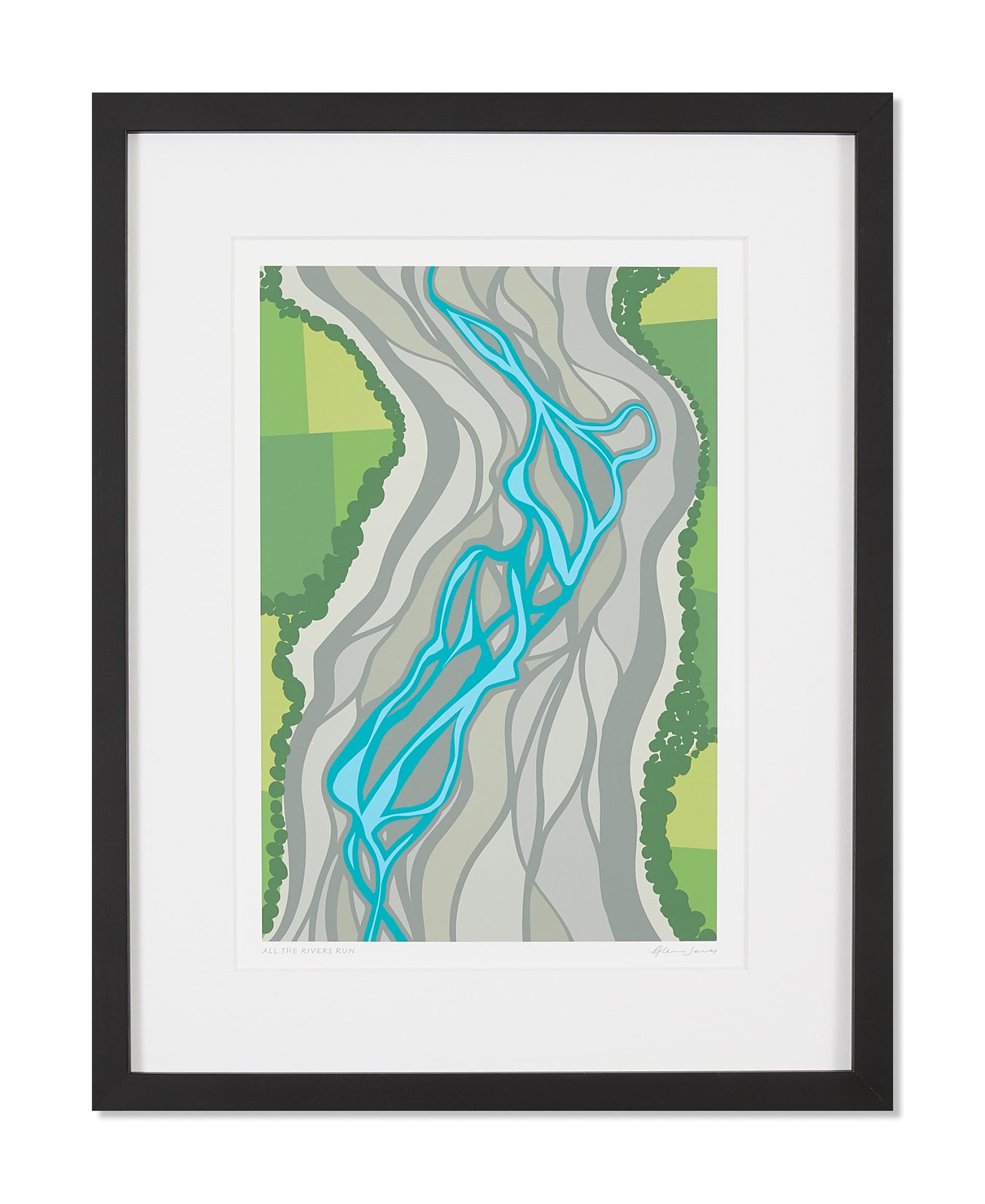All the Rivers Run - Art Print by Glenn Jones – Papakura Picture Framers